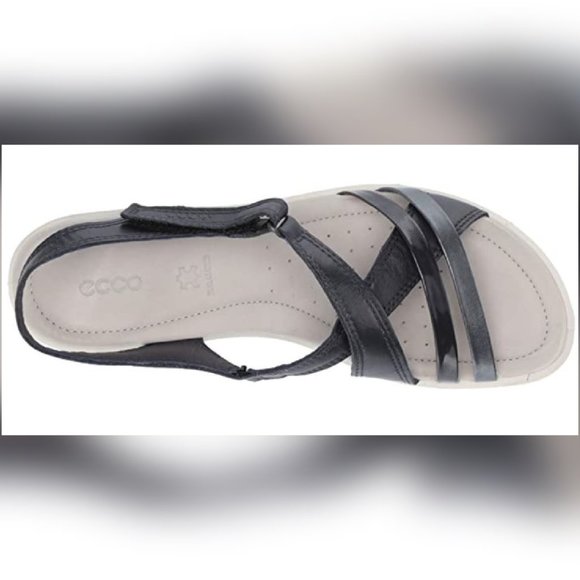 Ecco | Shoes | Ecco Felicia Leather Sandal Size Night Skyblack New ...